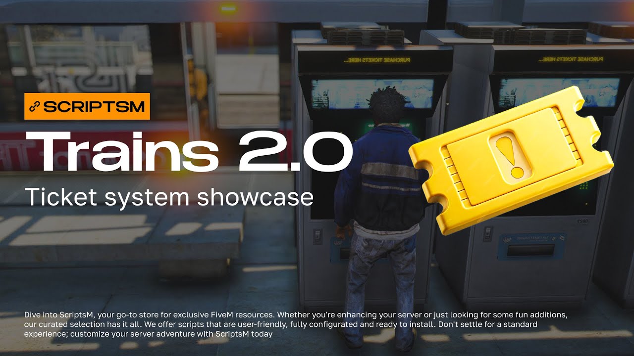Trains 2.0 | Ticket System Showcase | FiveM Script #scriptsm - YouTube