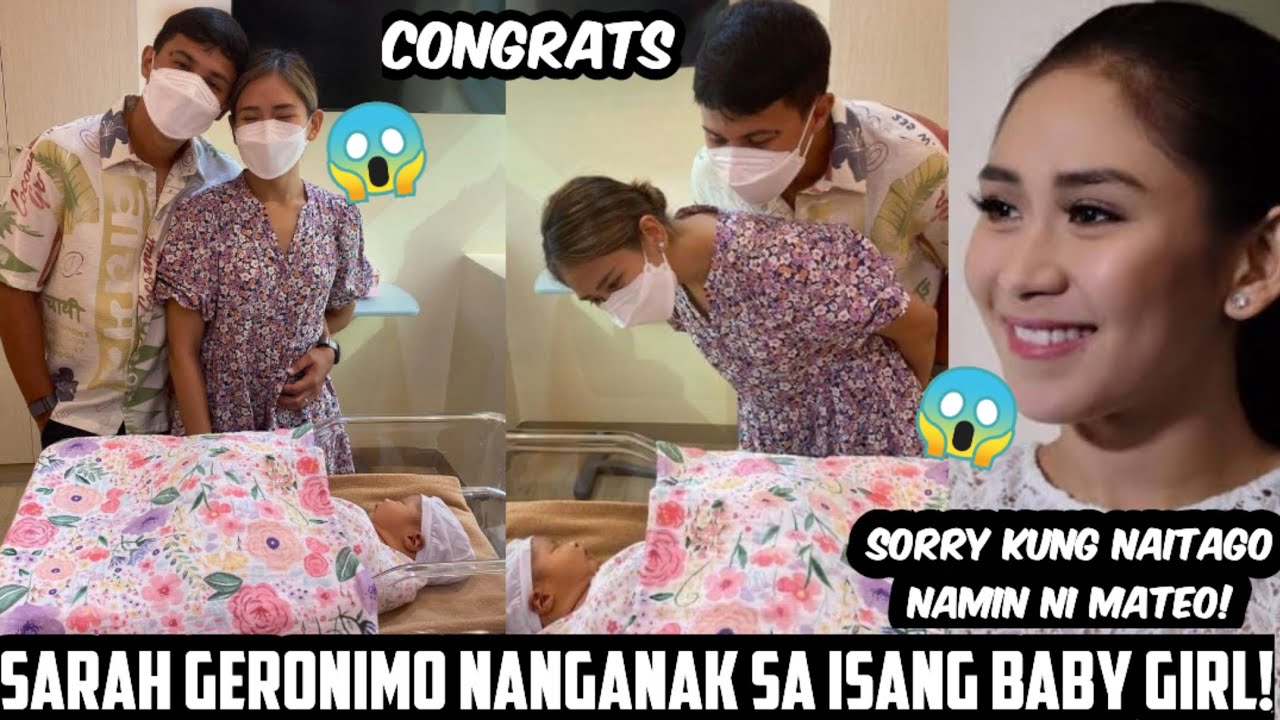 SARAH GERONIMO' NANGANAK NA SA ISANG BABY GIRL! REBELASYON NILA NI ...