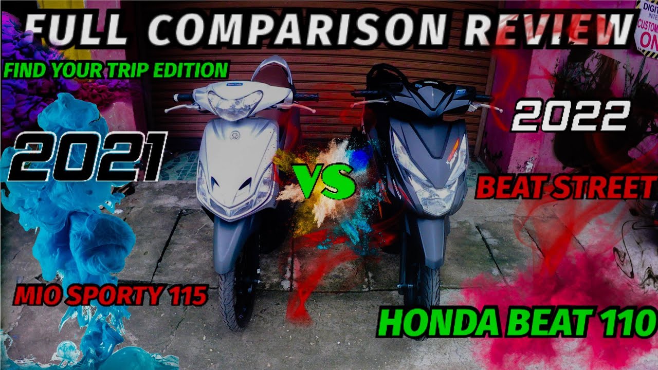 ALL NEW HONDA BEAT 110 2022 VS YAMAHA MIO SPORTY 115 2021 COMPARISON ...