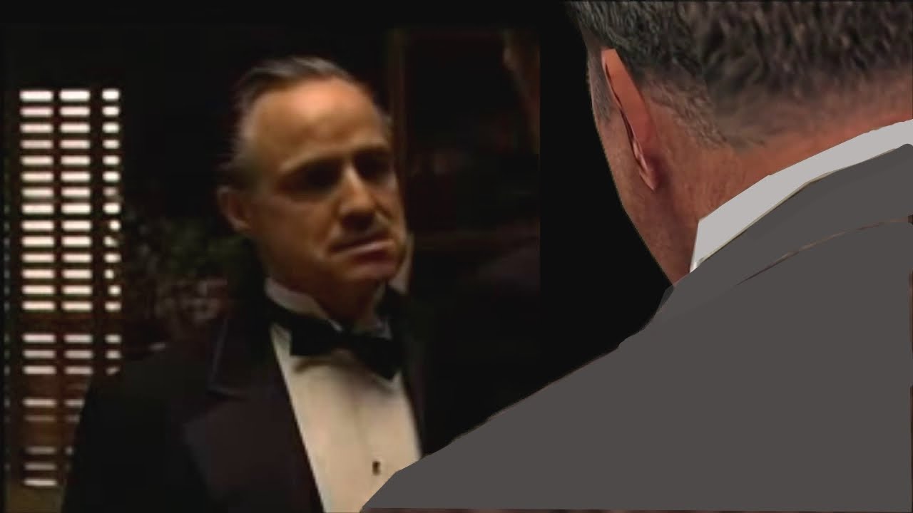 IMPERSONATION OF LUCA BRASI THANKING THE GODFATHER-animation- by robert ...