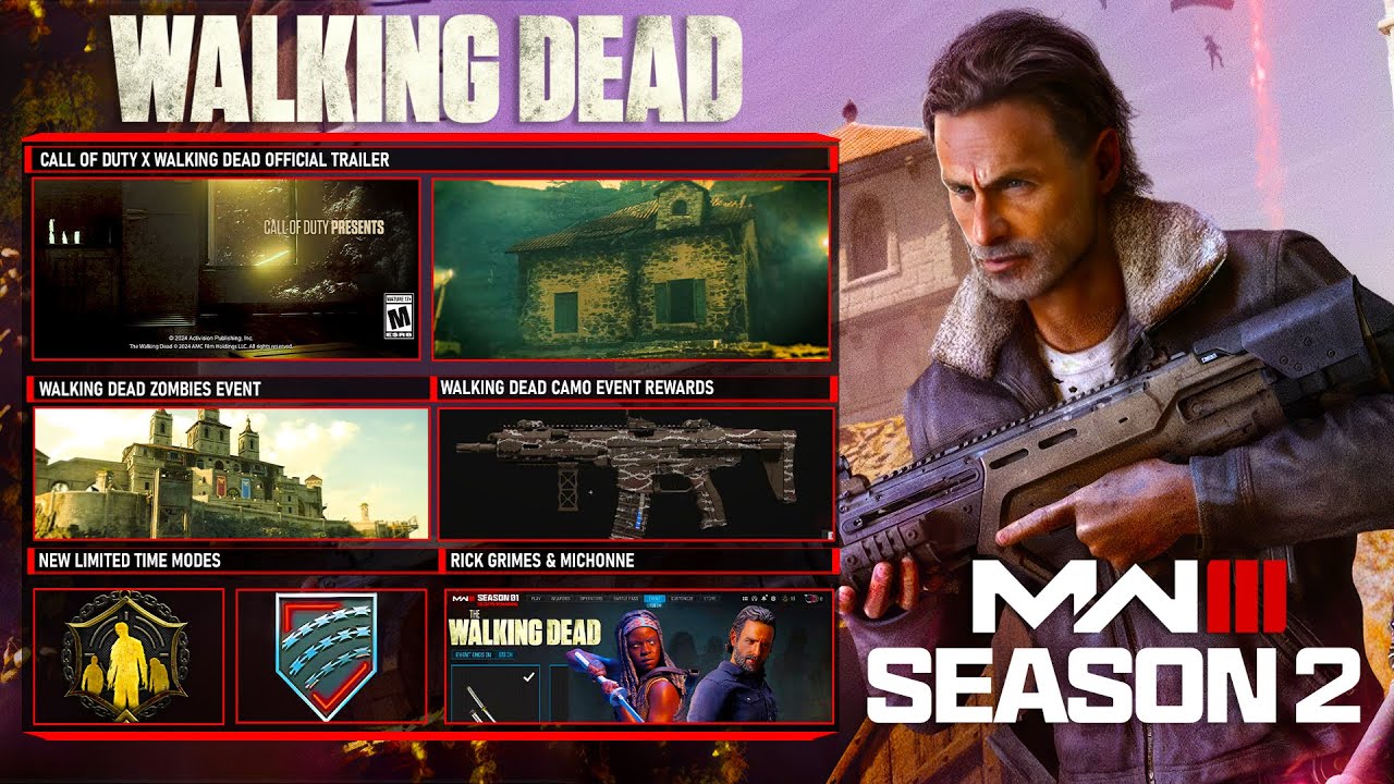 MW3 The Walking Dead Trailer, Event Gameplay, & Operators! (Modern ...