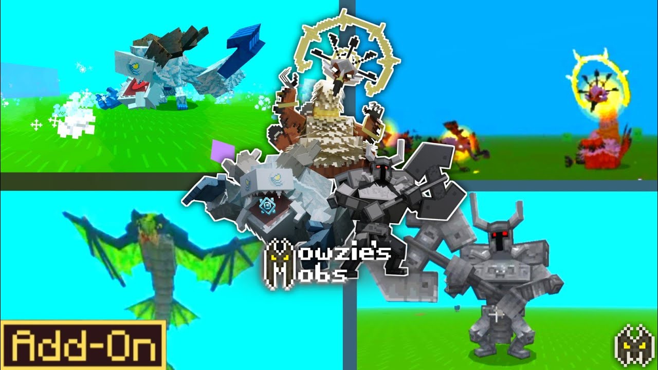 Mowzie's Mobs Addon OFFICIAL Showcase! || Minecraft Bedrock - YouTube