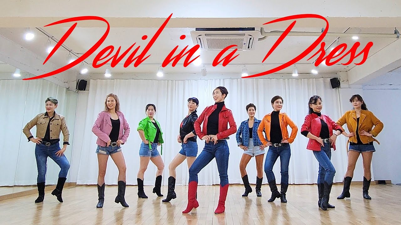 Devil in a Dress LineDance/토요영상반 신촌 2~4시/Choreo:Niels Poulsen/Music:Devil In A Dress - Teddy ...