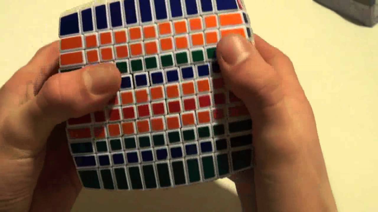 Scrambling one of the biggest rubik's cubes! - YouTube
