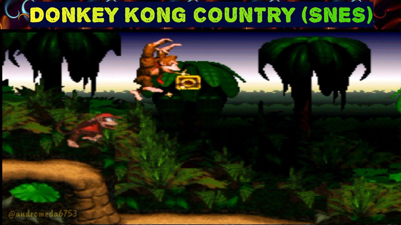 Donkey Kong Country Gameplay || SNES || - YouTube