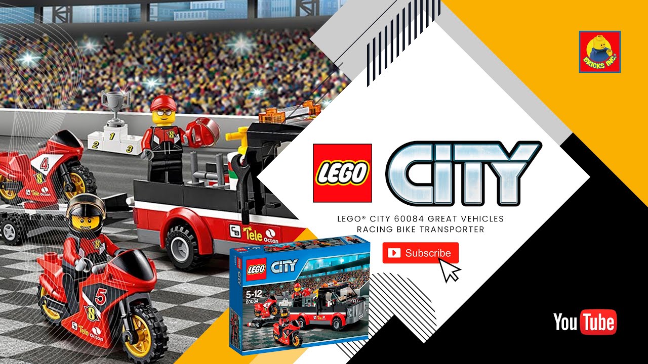 LEGO® City 60084 Great Vehicles Racing Bike Transporter Building Kit ...