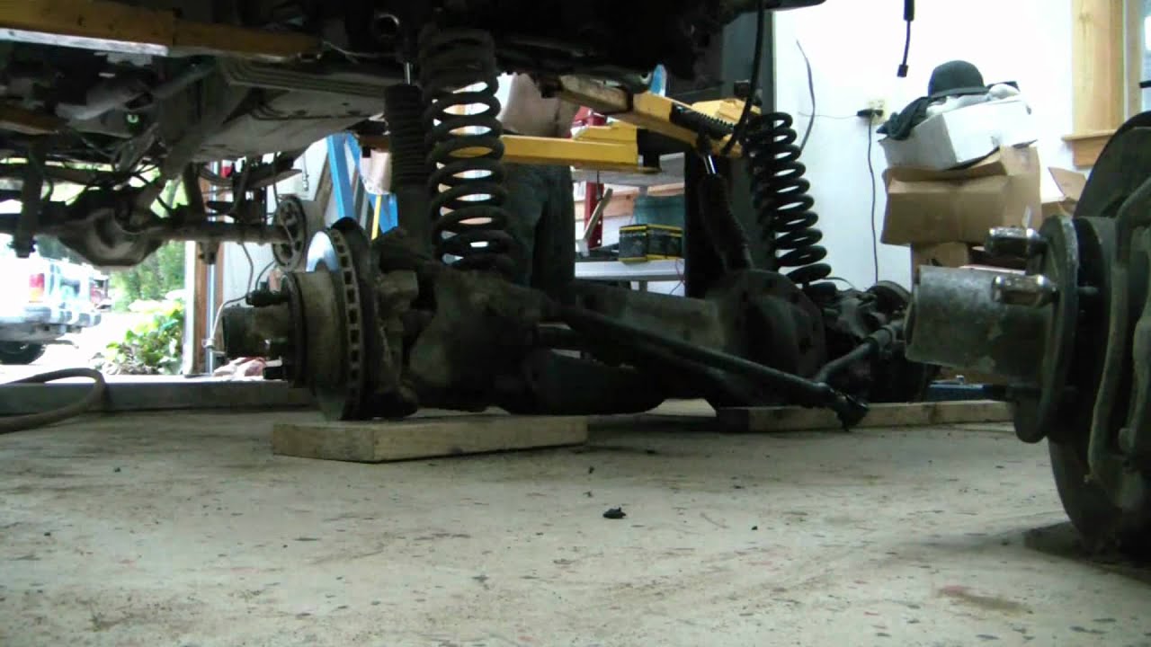 Mazda/ Ford ranger project 7 front axle instal - YouTube