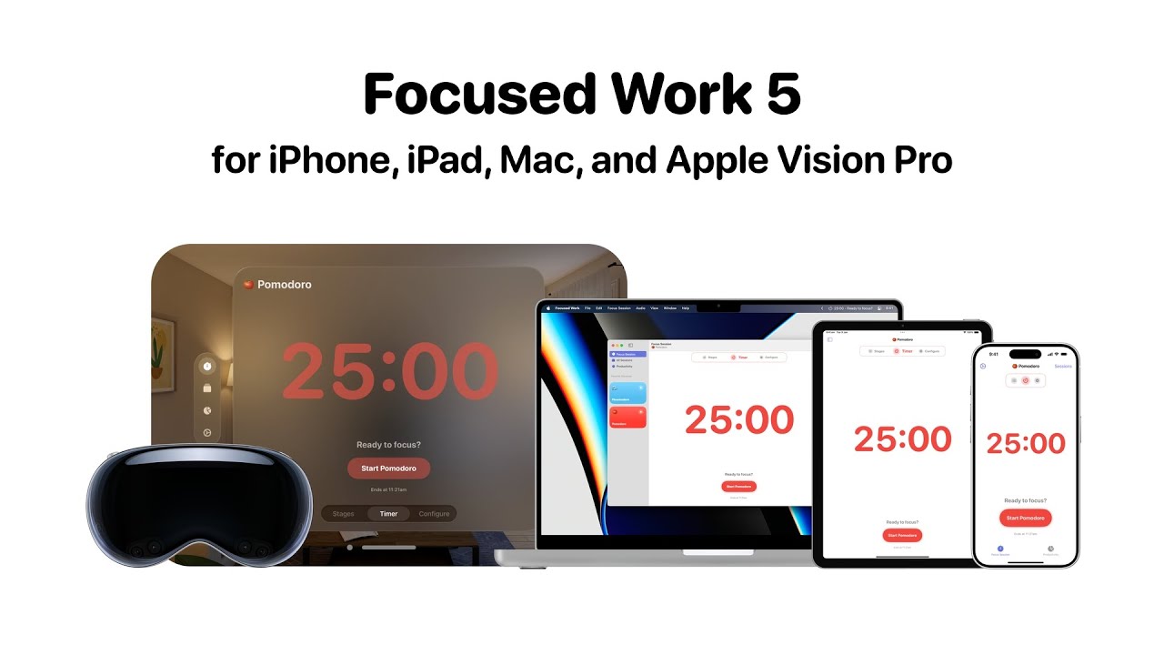 Focused Work 5 / Apple Vision Pro - YouTube