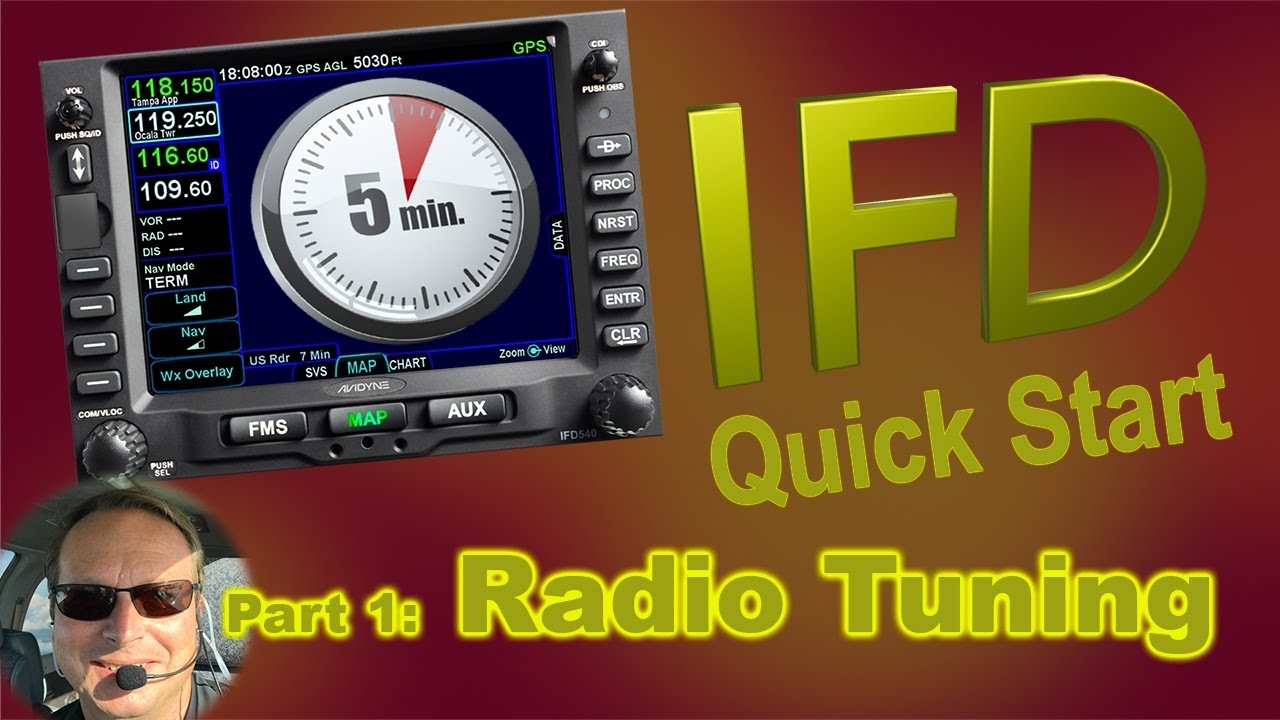 Avidyne IFD Tutorial - Part 1: Radio Tuning - YouTube