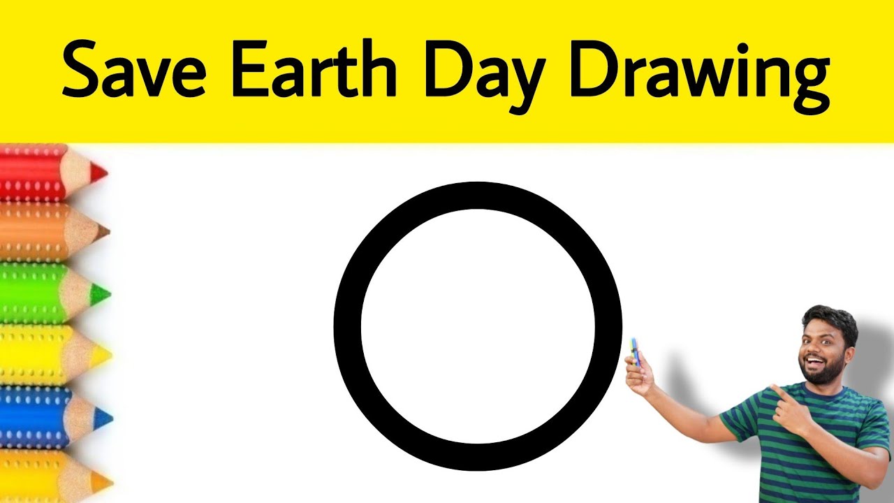 Save Earth Day Drawing Easy And Beautiful | Easy Save Earth Day 🌎 ...
