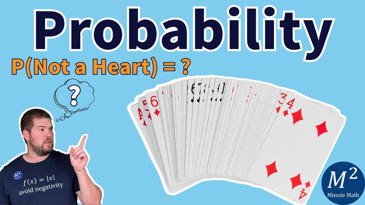 The Probability of the Complement of an Event - P(Not a Heart) # ...