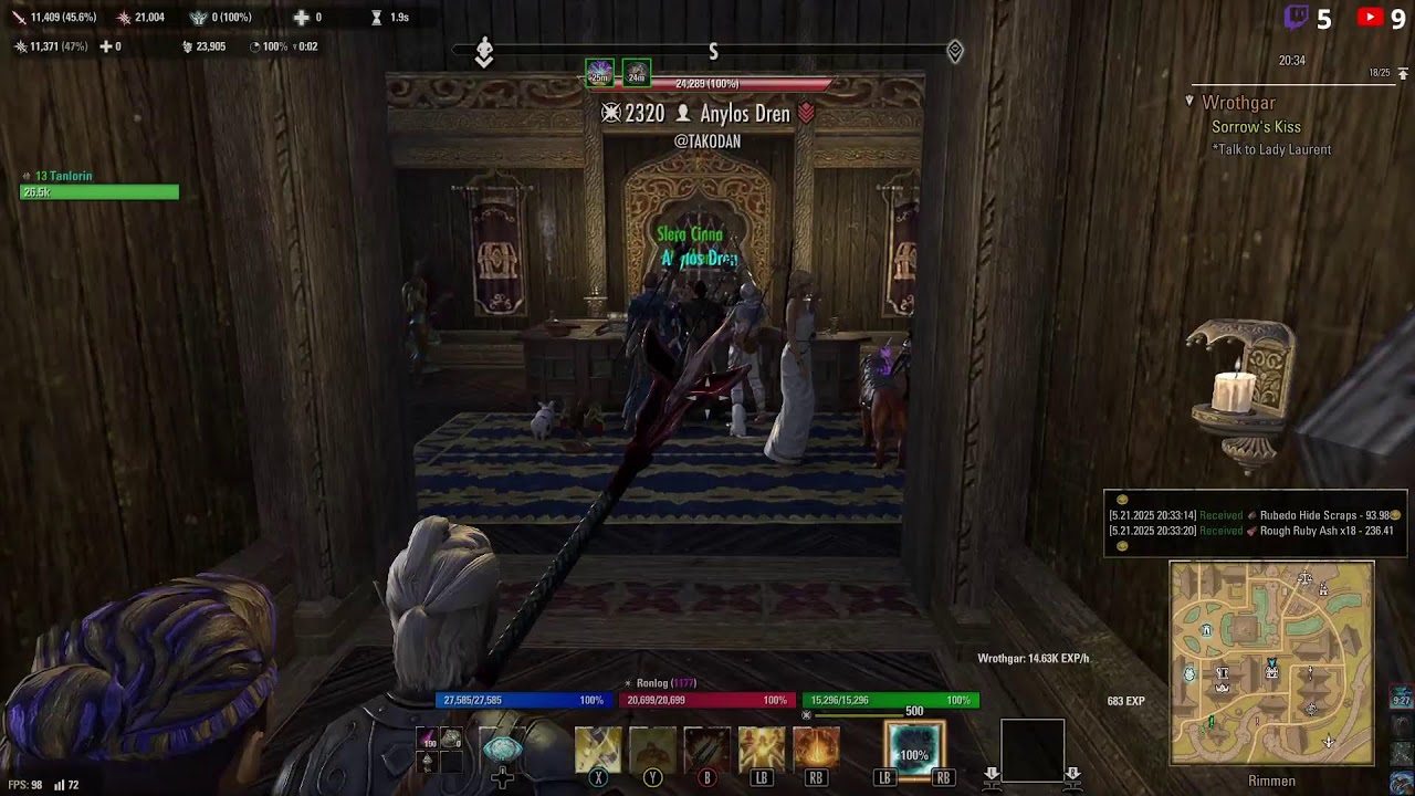 ESO day 52 to reach level 1250. - YouTube