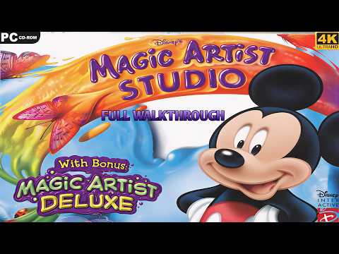 Disney's Magic Artist (1997) [PC] -  Full Walkthrough - 4k 60fps - No Commentary