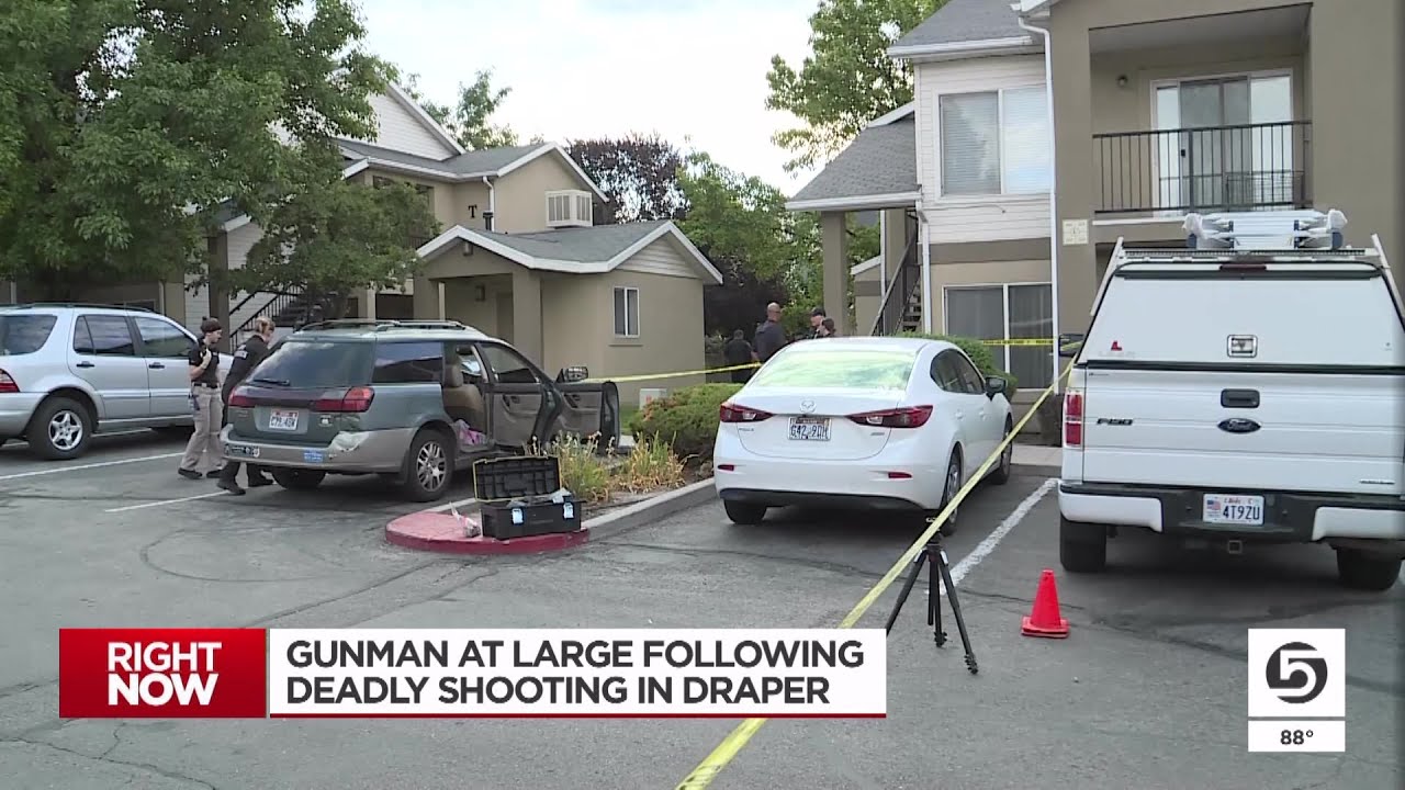 Gunman at large following deadly shooting in Draper - YouTube