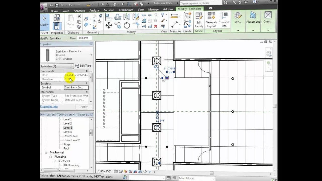 Revit MEP - Modelling Fire Protection Systems - YouTube