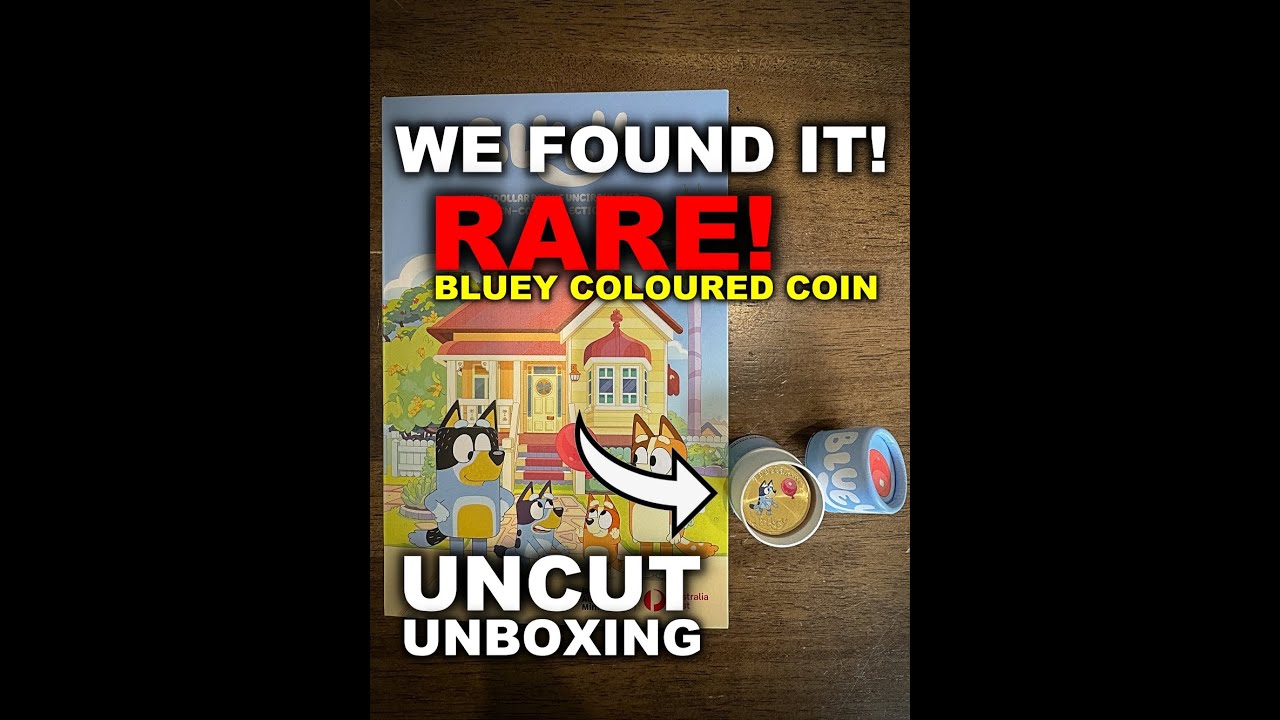 CAUGHT ON CAMERA Finding the RARE BLUEY COLOURED COIN - UNCUT Unboxing ...