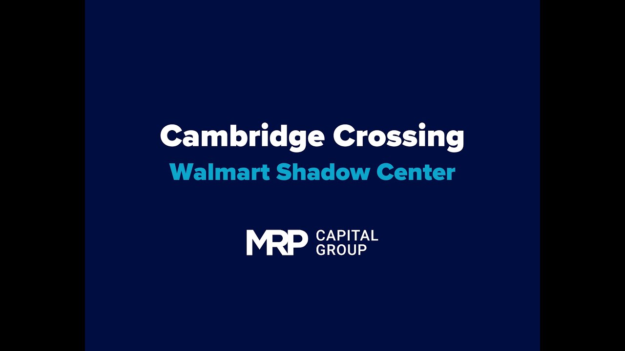Cambridge Crossing | Walmart Shadow Center for Lease | Drone Video ...