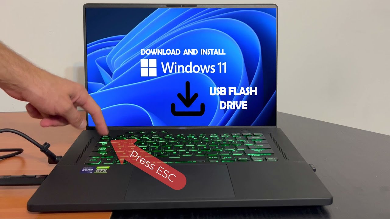 How to install Windows 11 Legally with a USB flash drive - Asus M16 ...