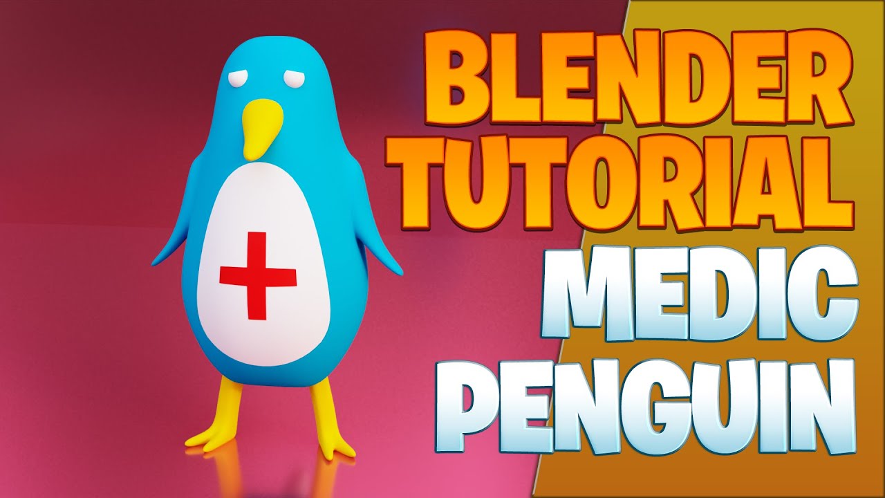 Modeling a medic penguin - Blender Tutorial - YouTube