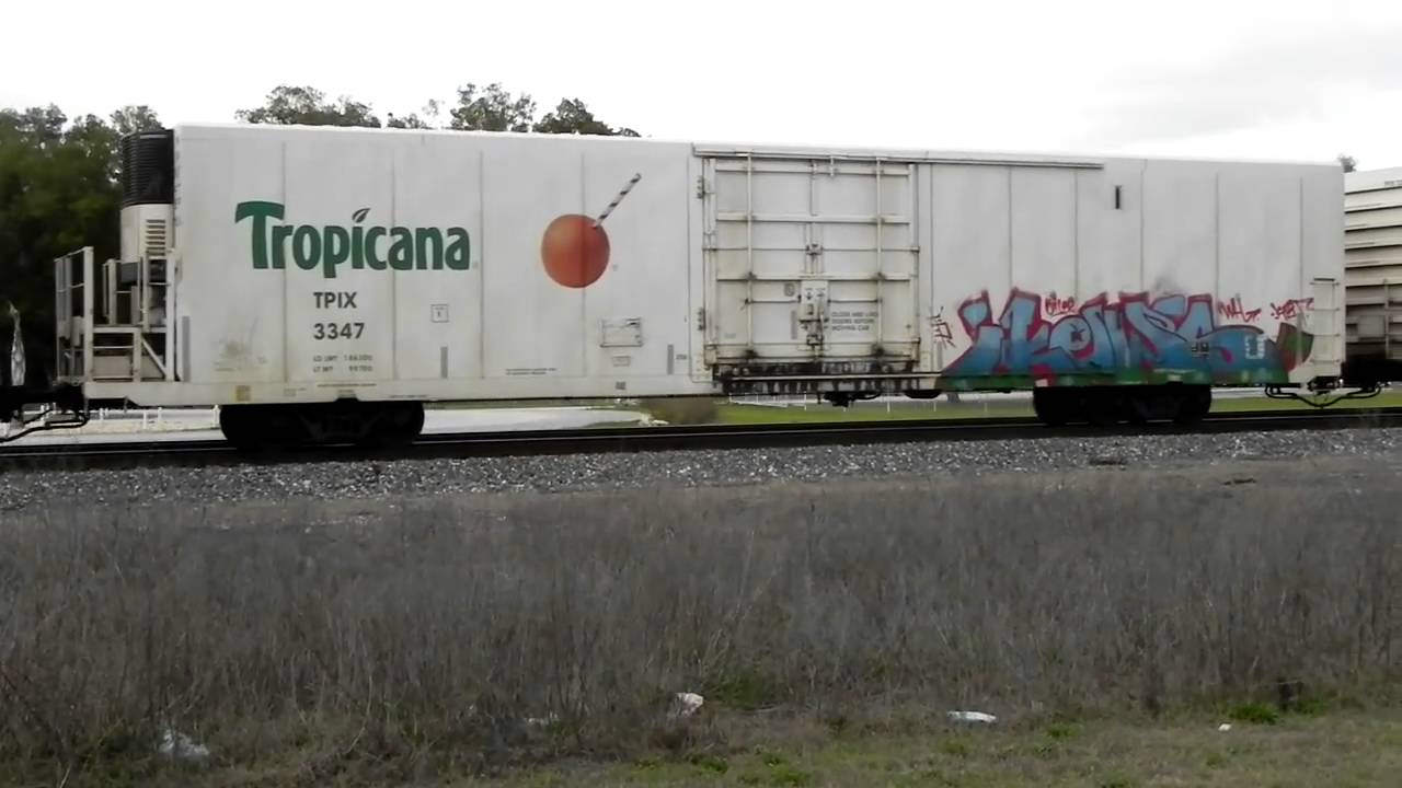 Tropicana Juice Train Wildwood FL 2-18-11 - YouTube