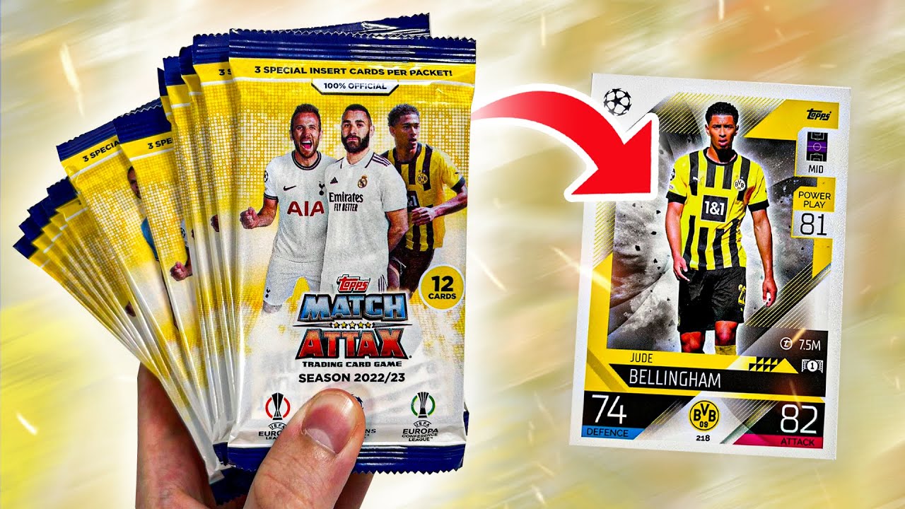 Hunting for JUDE BELLINGHAM!! | Topps MATCH ATTAX 2023 (15 packs ...
