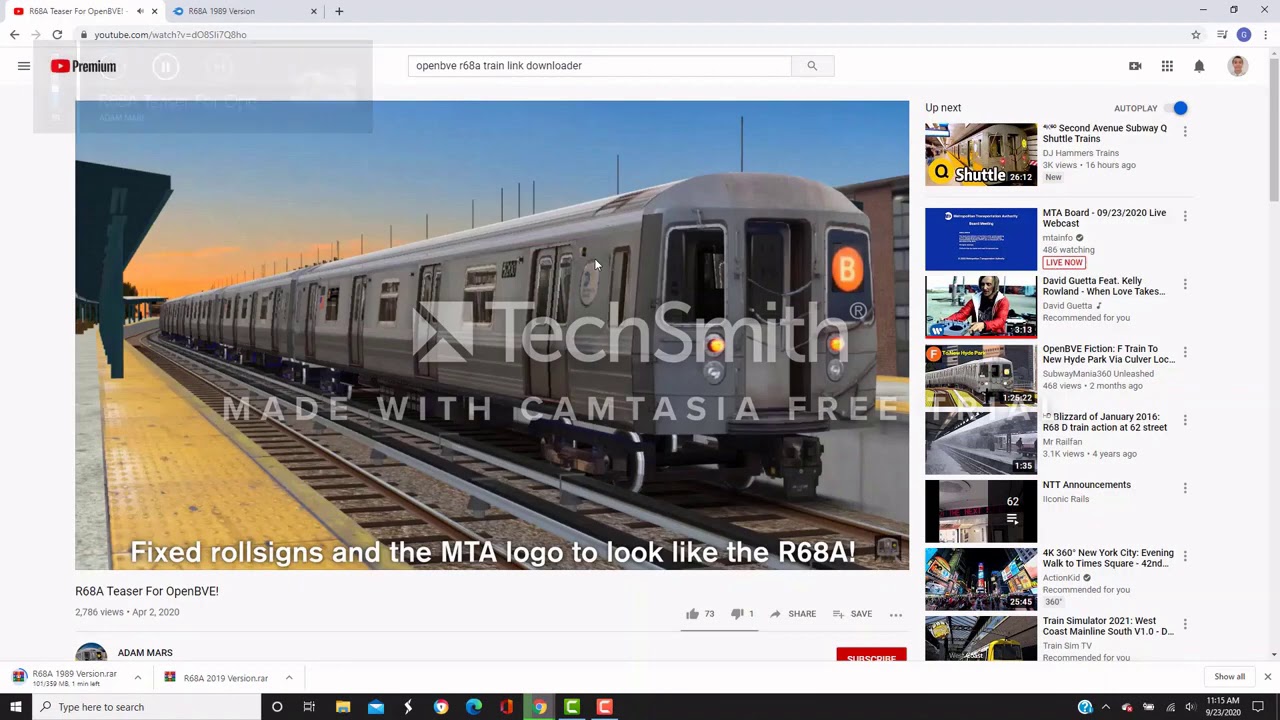 I was recording in this video how to download the R68A train as an ...