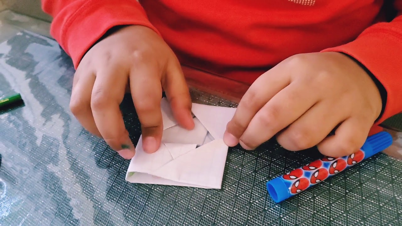 How To Make Thank You Card | Easy Pull Origami | Origami Pull Envelope ...