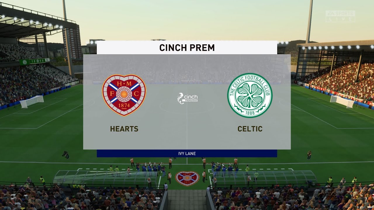 Heart of Midlothian vs Celtic (22/10/2022) Scottish Premiership FIFA 23 ...