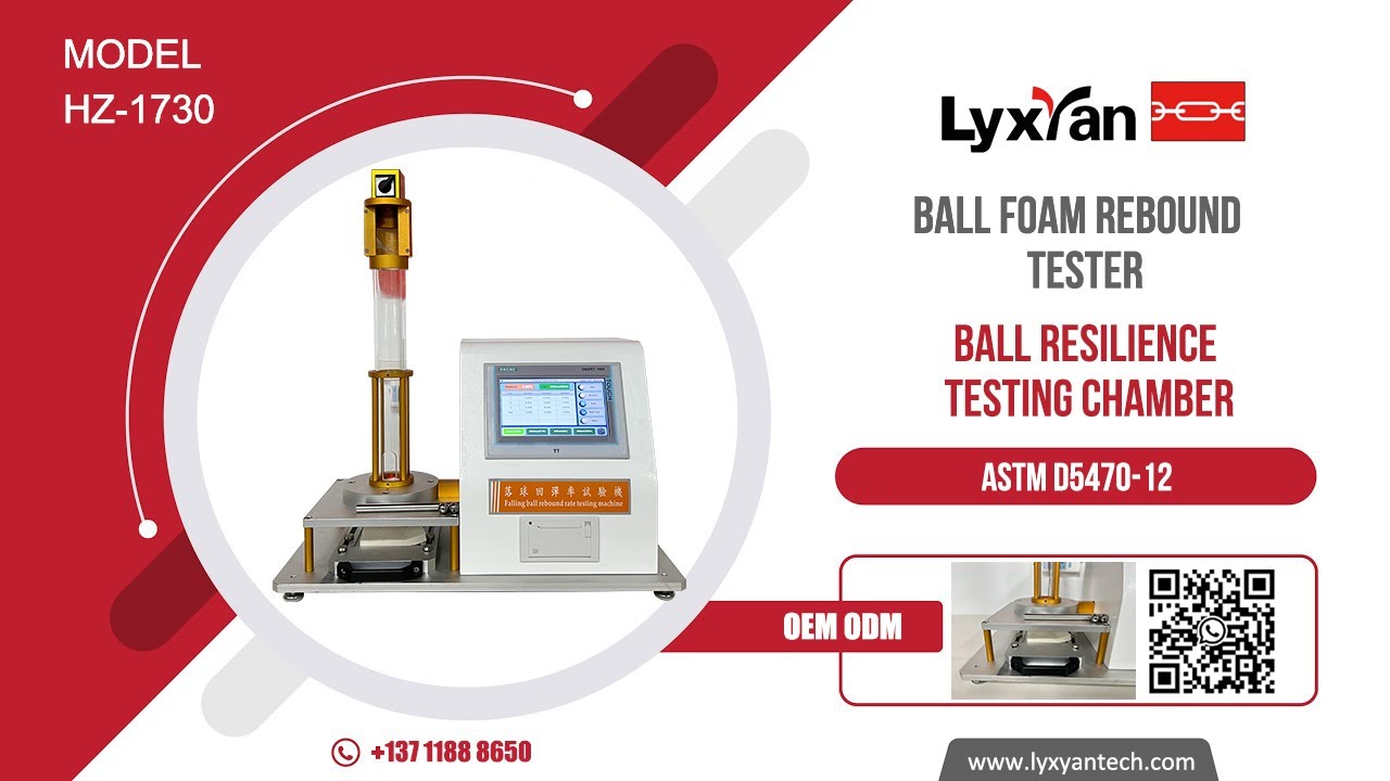 Drop Ball Foam Rebound Resilience Testing Machine Equipment Meeting ISO ...