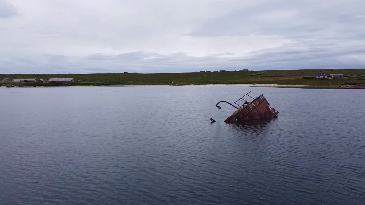 Sunken WW I Blockship SS Reginald and Barrier 3 - YouTube