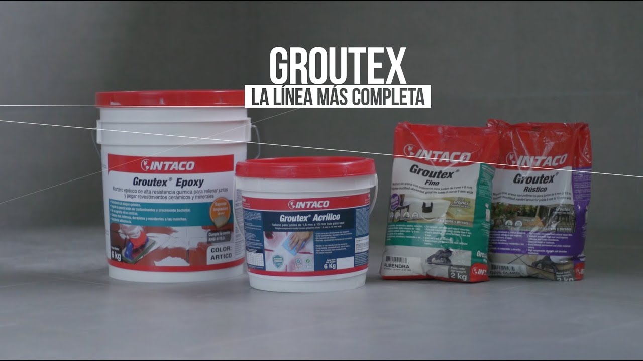 Groutex®: Línea completa de relleno para juntas - YouTube
