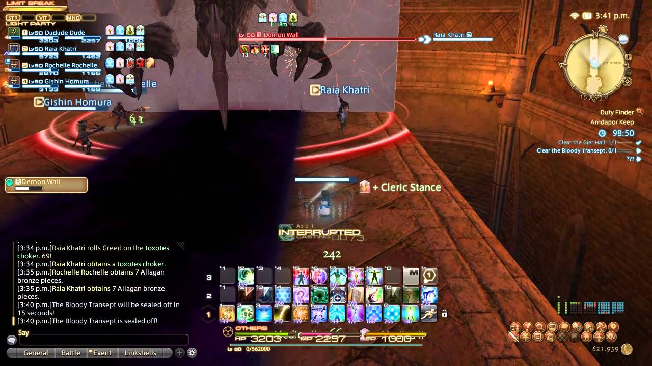 FFXIV Demon Wall. Please Be Careful (White Mage perspective) - YouTube