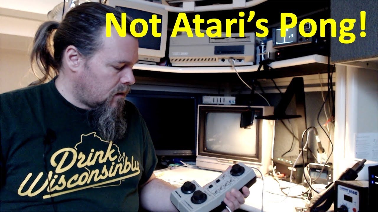 Inside a 1st gen Pong TV video game experience - YouTube