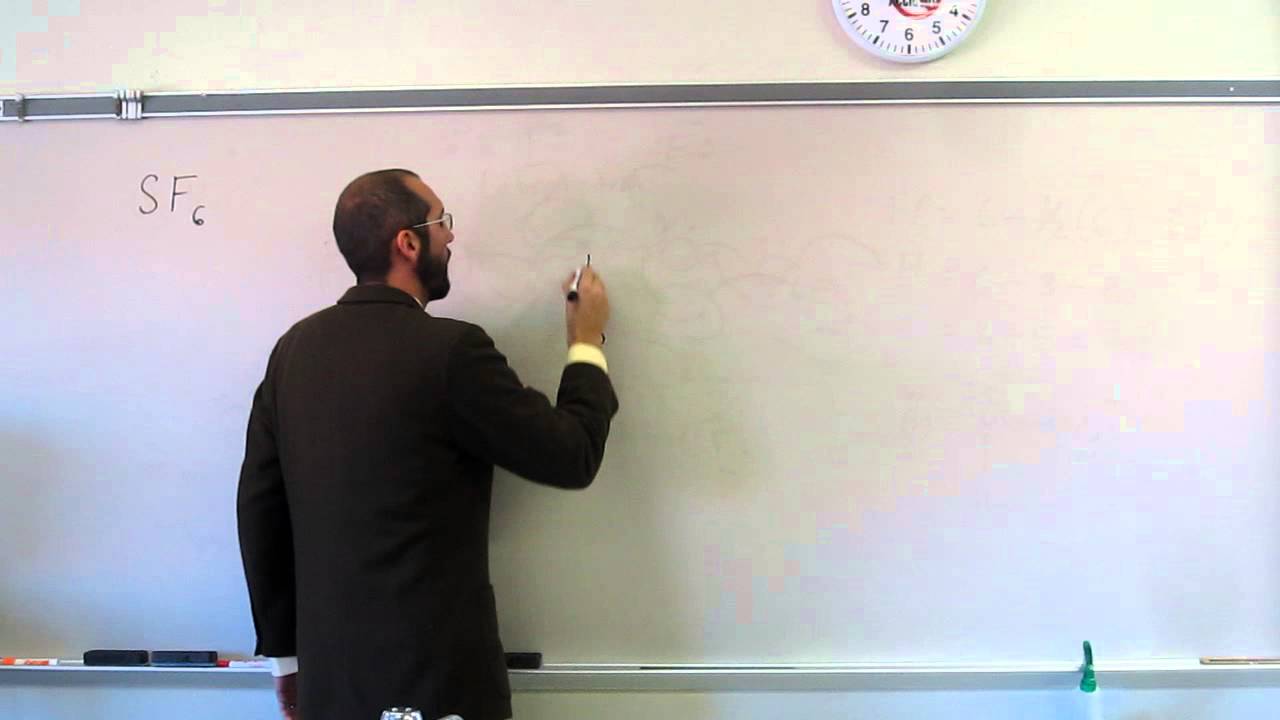 VSEPR Theory - Sulfur Hexafluoride (SF6) - Expanded Valence 002 - YouTube
