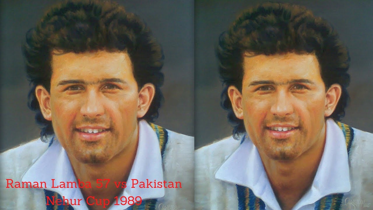 Raman Lamba 57 off 63 Balls 4 Fours, 3 Sixes, SR 90 47 v Pakistan at ...