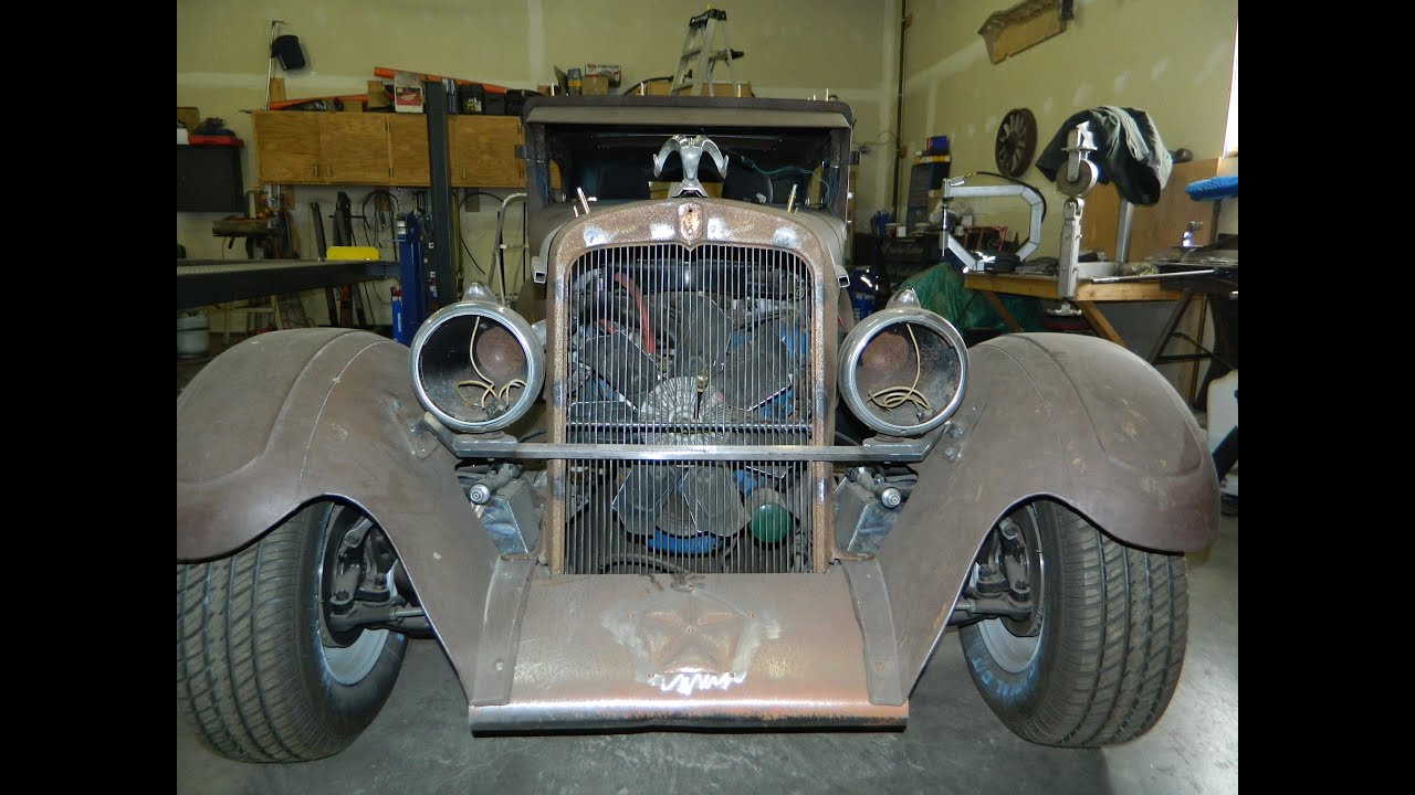 1928 Dodge Rat Rod, Radiator install - YouTube