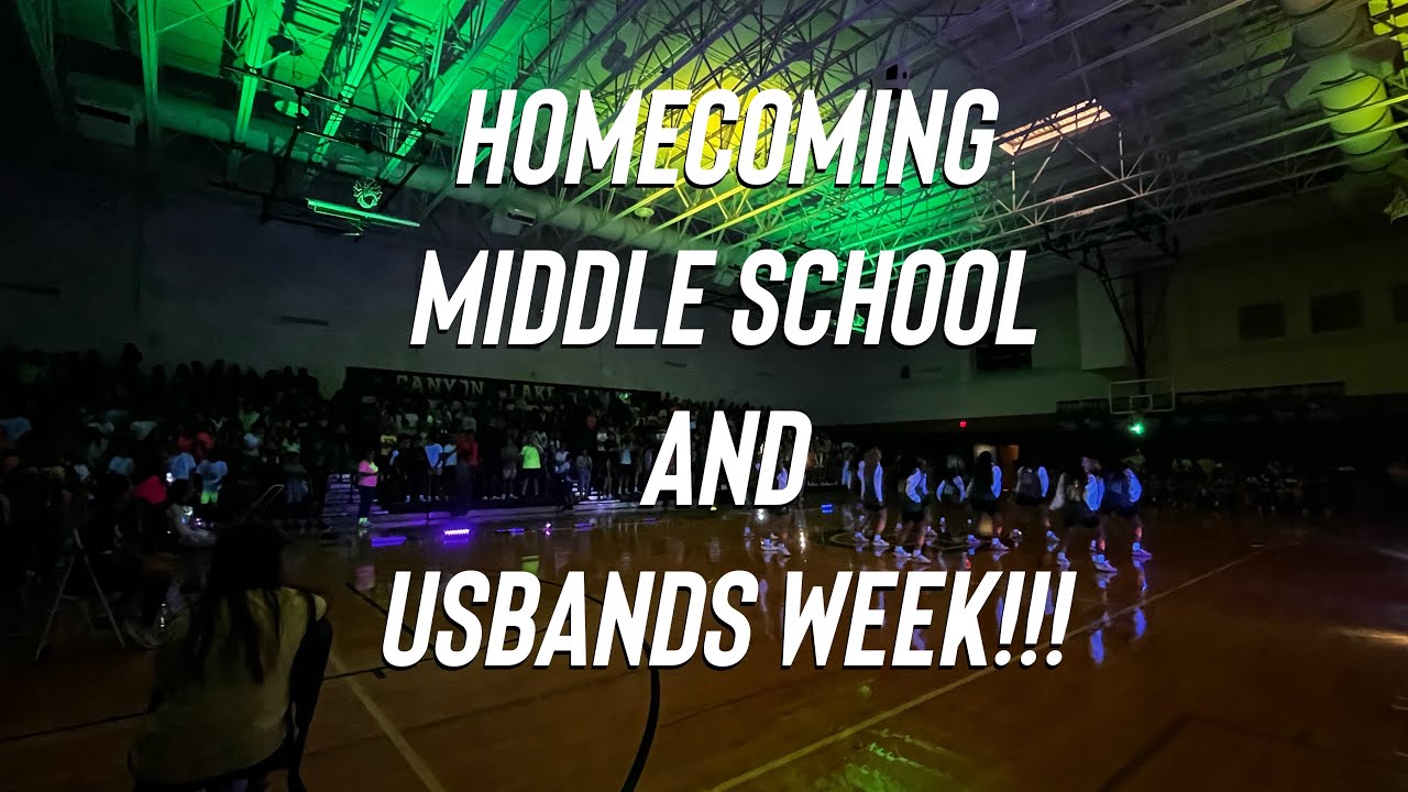 Homecoming, middle school, and US bands week - YouTube