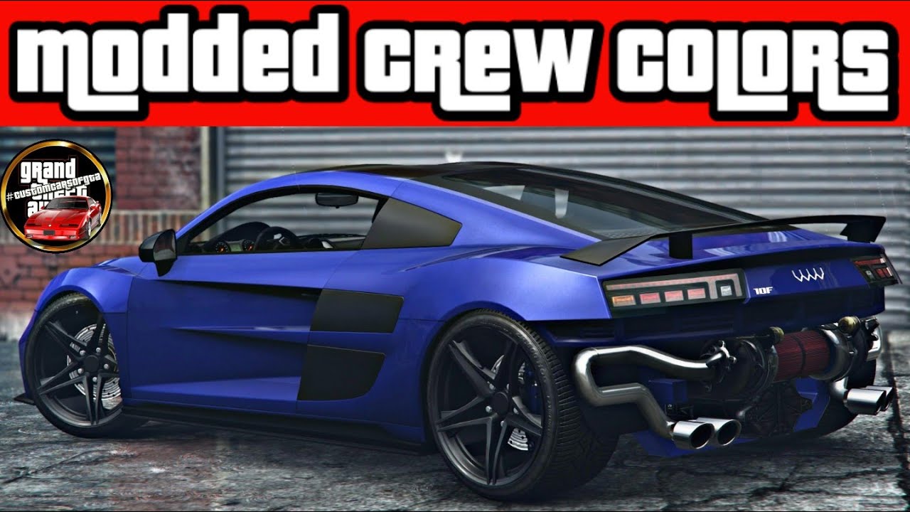 Top 30 BEST Modded Crew Colors in GTA 5 (with Social Club Tutorial ...