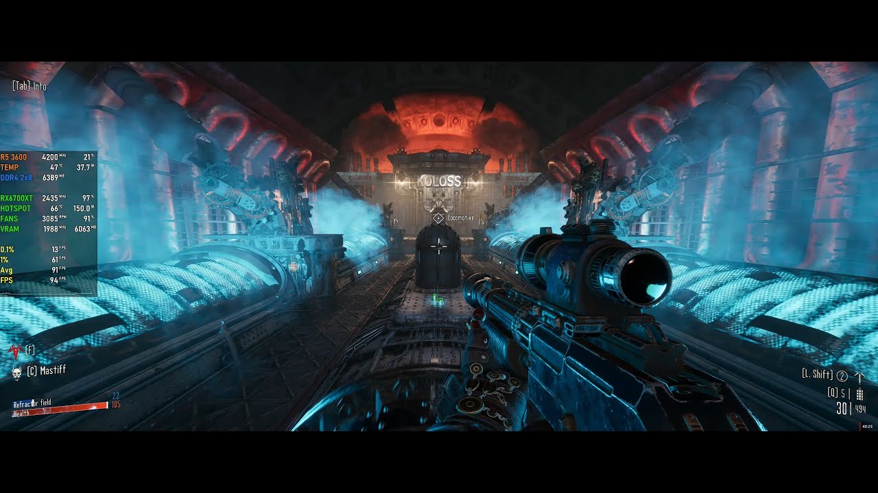 Necromunda Hired Gun - Chapter 2: Koloss 44 - RX 6700 XT + R5 3600 ...