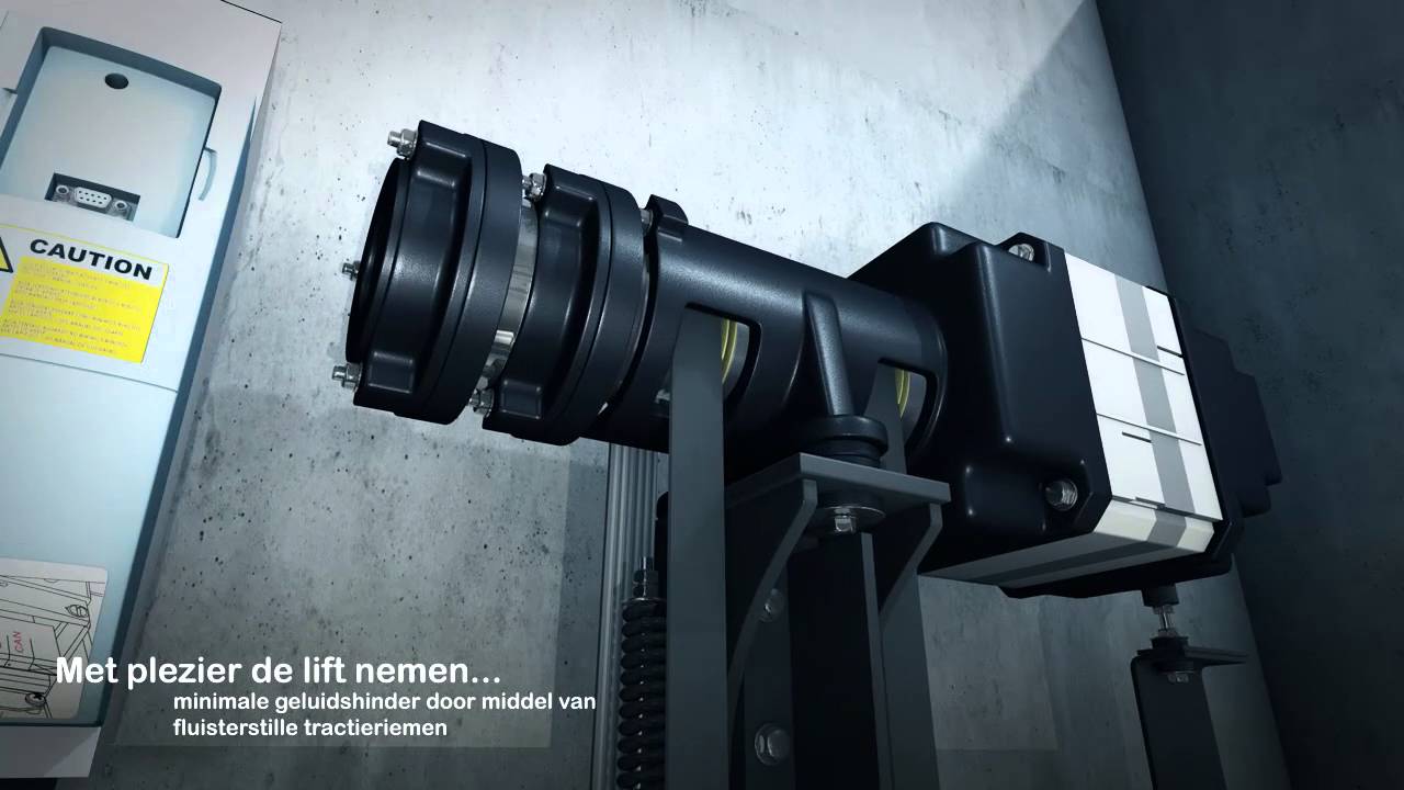 Cosmolift MRL3 Machinekamerloze lift - YouTube