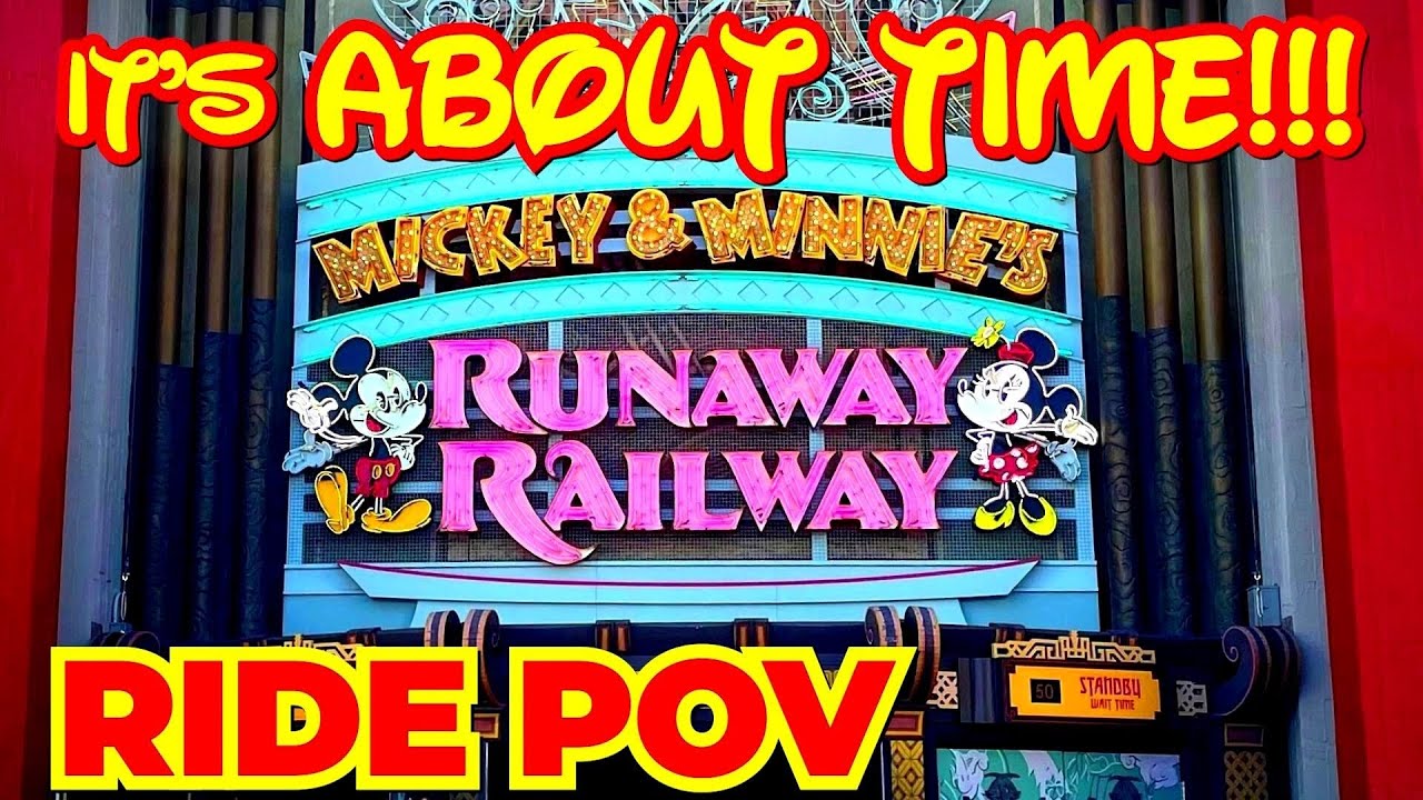 FINALLY Mickey Has His OWN RIDE | Mickey & Minnie’s Runaway Railway POV ...