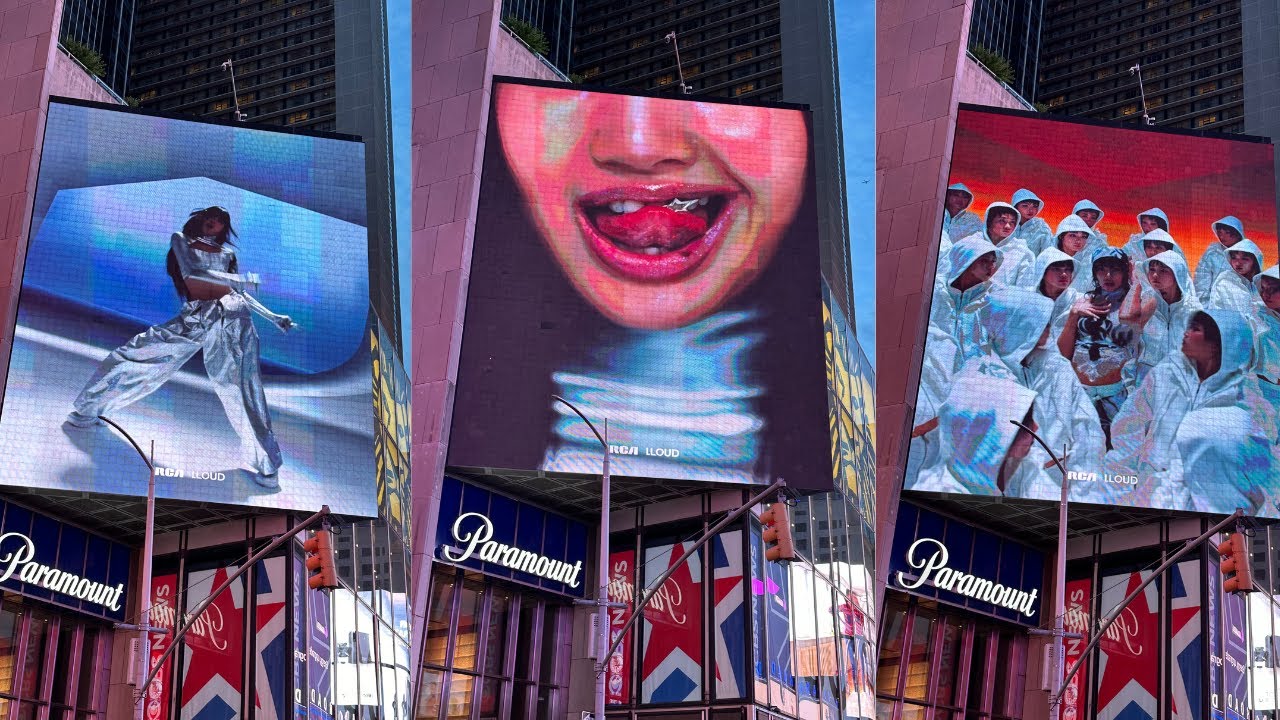 Lisa’s ‘Rockstar’ Release - Times Square Billboard Ad - Preparing for ...
