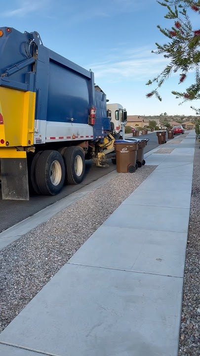 Waste connections of Arizona Python on trash - YouTube