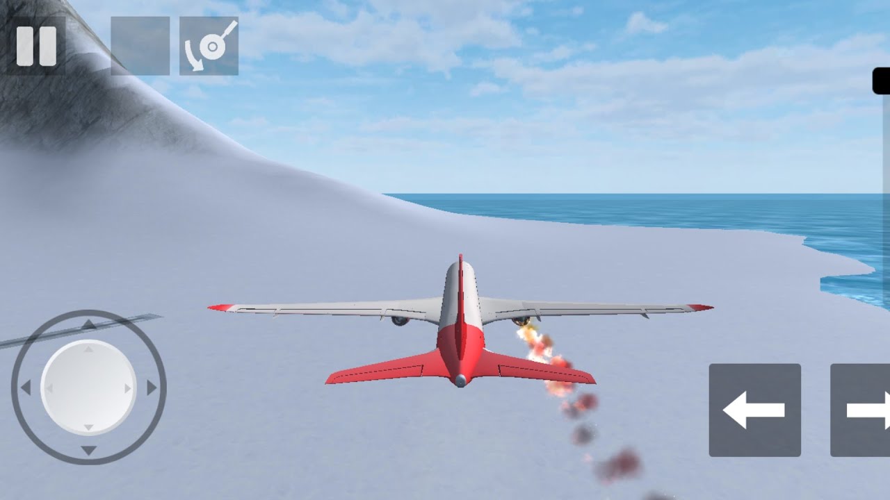 plane crash flight simulator gameplay problem engine - YouTube