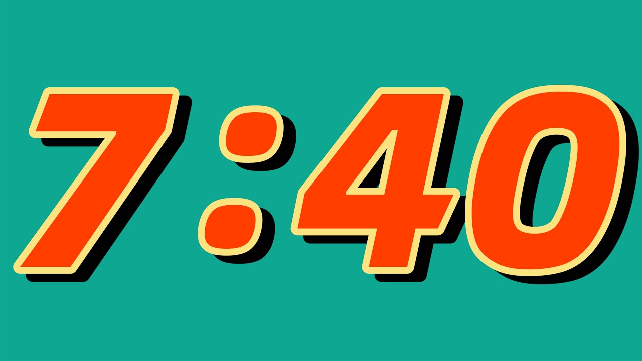 7 Minute and 40 Second Timer - YouTube