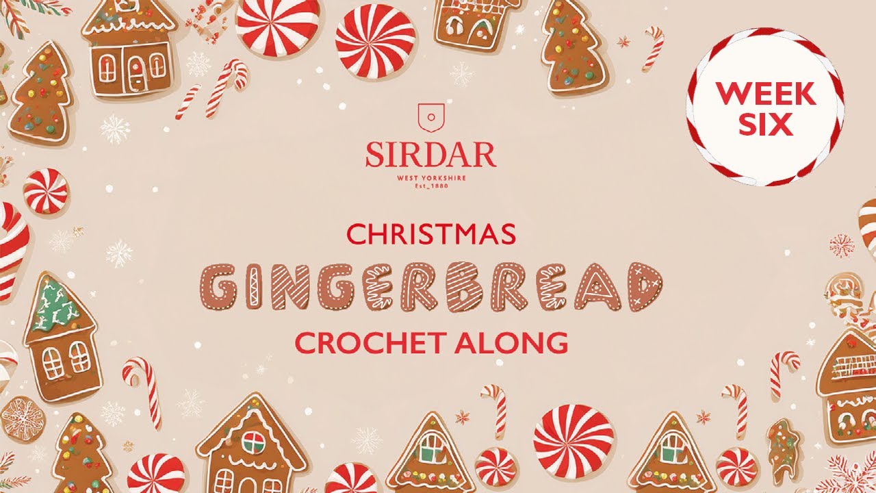 Sirdar Gingerbread Crochet Along: Week 6 - Border And Crochet Fringe - YouTube