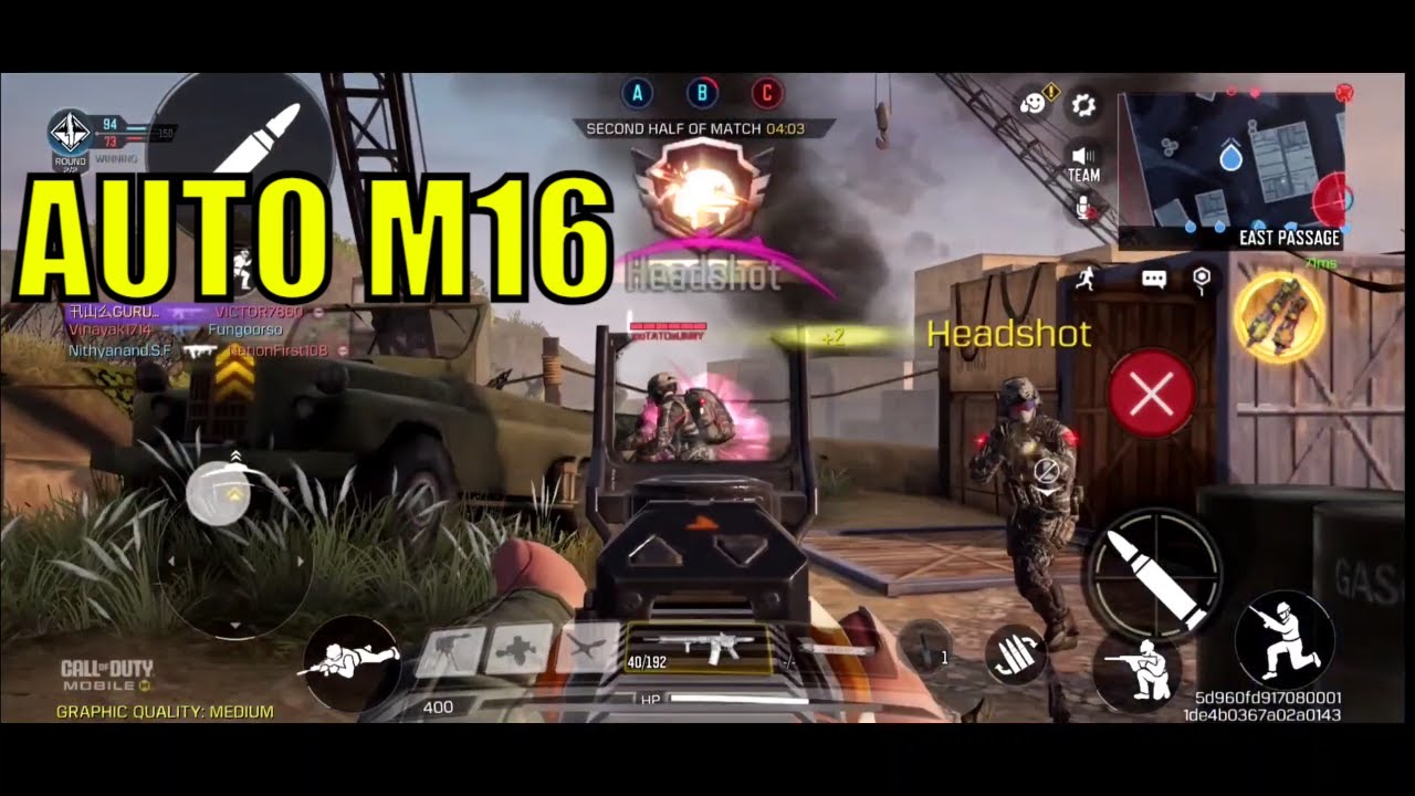 Fully Automatic M16 Cod Mobile | M16 Codm #codmobile - YouTube