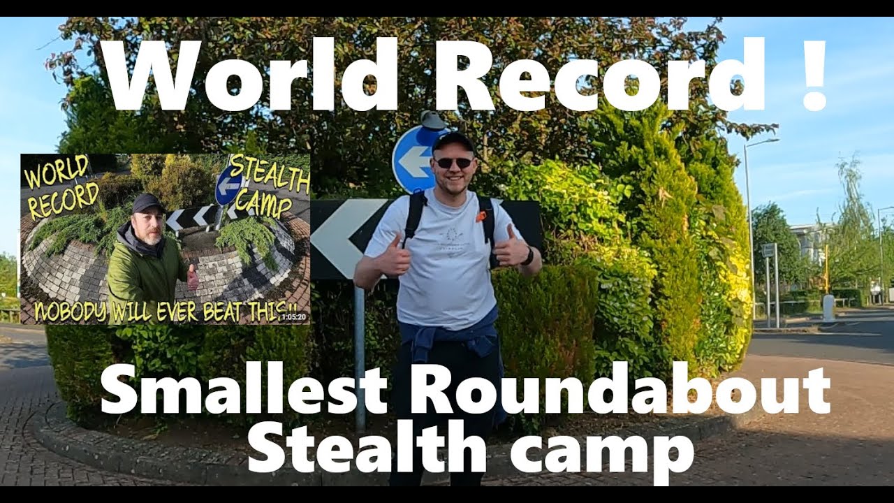 WORLD RECORD! Smallest Roundabout Stealth Camp - YouTube