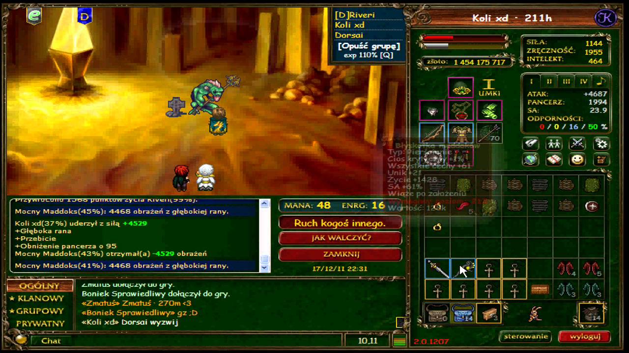 Margonem - Mocny Maddoks - 235 lvl, Mag [Elita II] "Kolaolf" (Khazalid ...