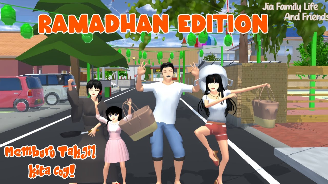 Jia Family Life and friends||Ramadan Edition||Sakura school simulator # ...